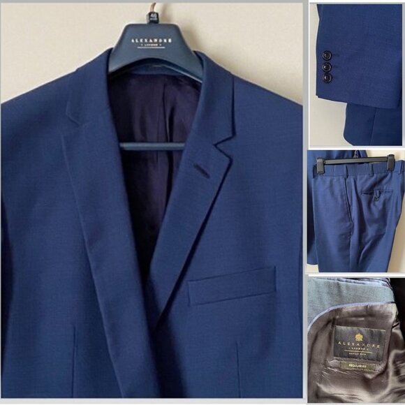 Alexandre London | Suits & Blazers | Mens Blue Suit By Alexandre London ...